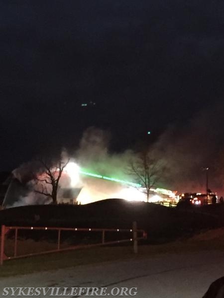 Sykesville Units Assist on Building Fire - Sykesville Freedom District Fire
